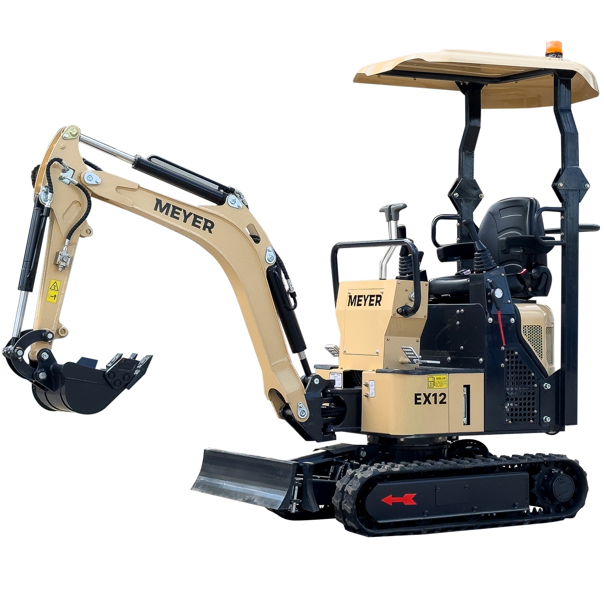 Minikoparka gąsienicowa MEYER EX12 (skrętne ramię, joystick) | sprzęt budowlany, ogrodowy ...